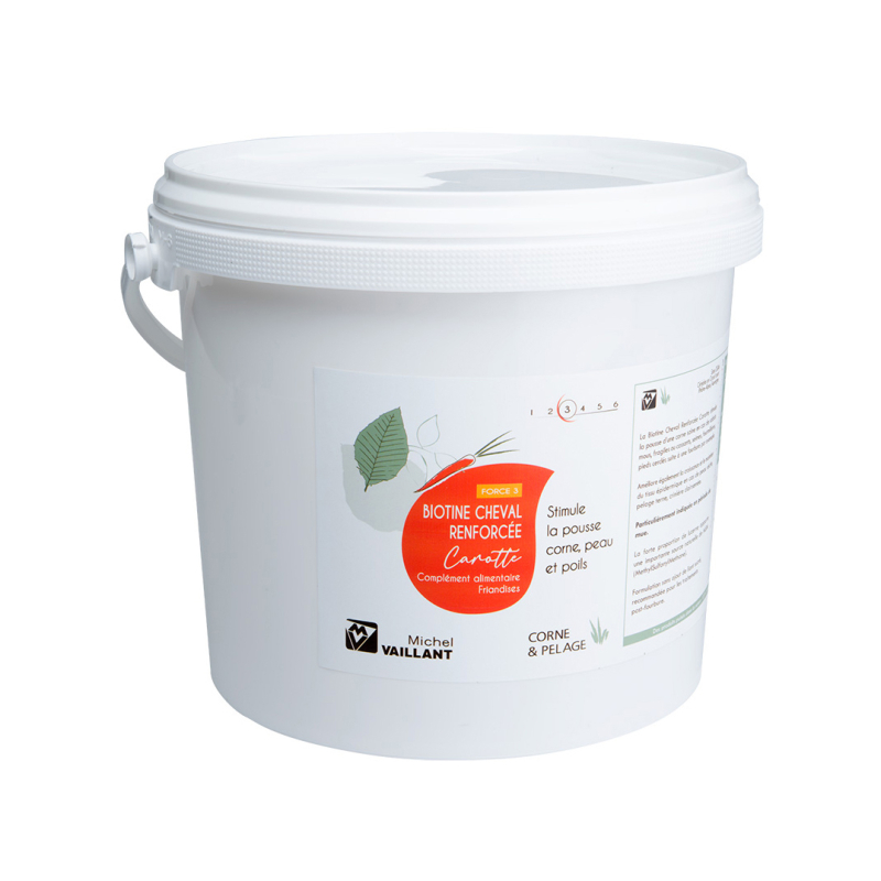 Biotine Cheval Renforcée Carotte Force 3 - Format friandise Biotine Cheval Renforcée Carotte Force 3 - Format friandise
